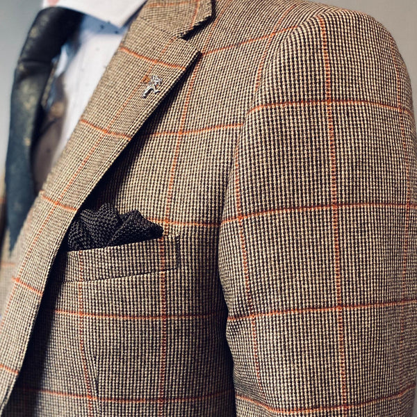 Herbie Frogg Brown Papillon 3pc Suit – Statement Menswear